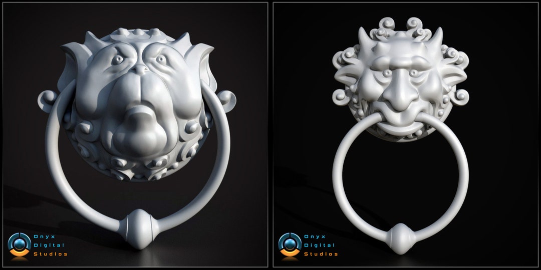 Labyrinth Inspired Door Knockers STL, 3d Printable Labyrinth Door ...