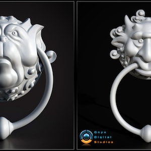 Labyrinth Inspired Door Knockers STL, 3d Printable Labyrinth Door ...