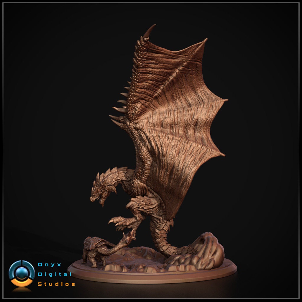 Rathalos Diorama STL 3D Printable Monster Hunter Diorama - Etsy