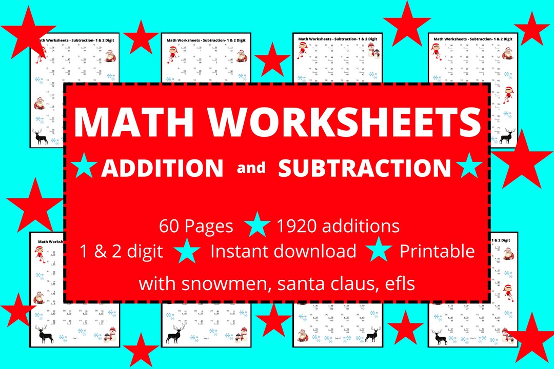 Math Worksheets Addition and Subtraction, 1920 Additions and ...