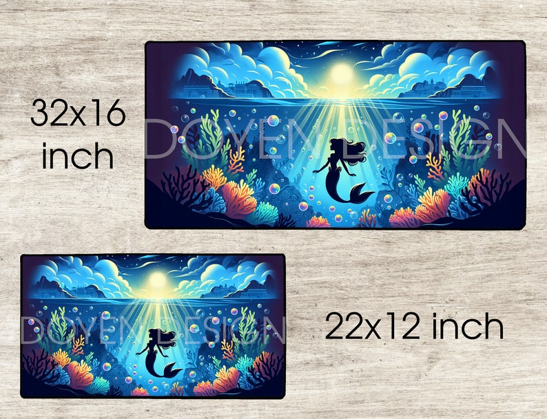 Lorcana TCG Mermaid Inspired Under the Sea Unofficial Playmat, TCG Play ...