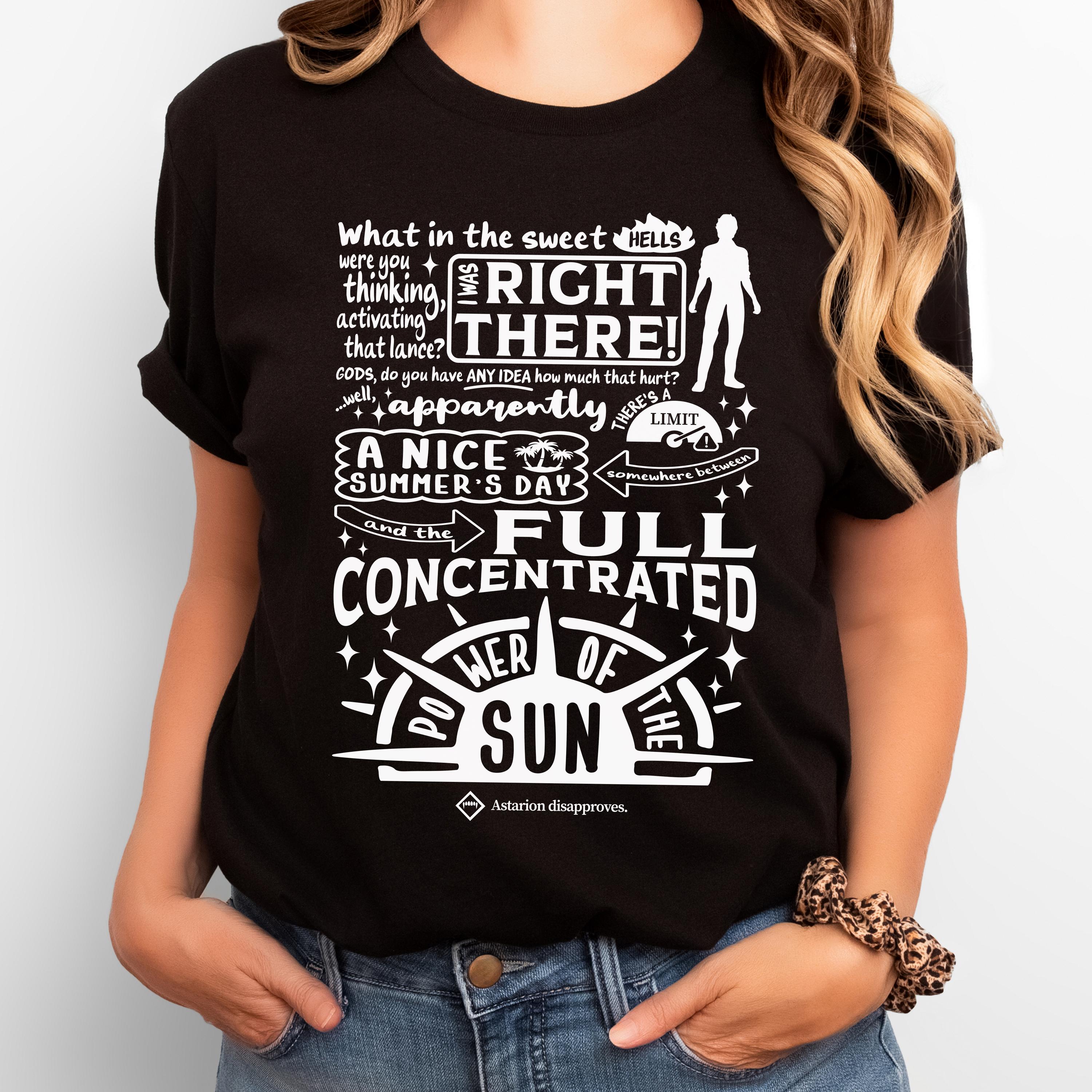 Astarion Full Concentrated Power of the Sun Funny T-shirt, Funny ...