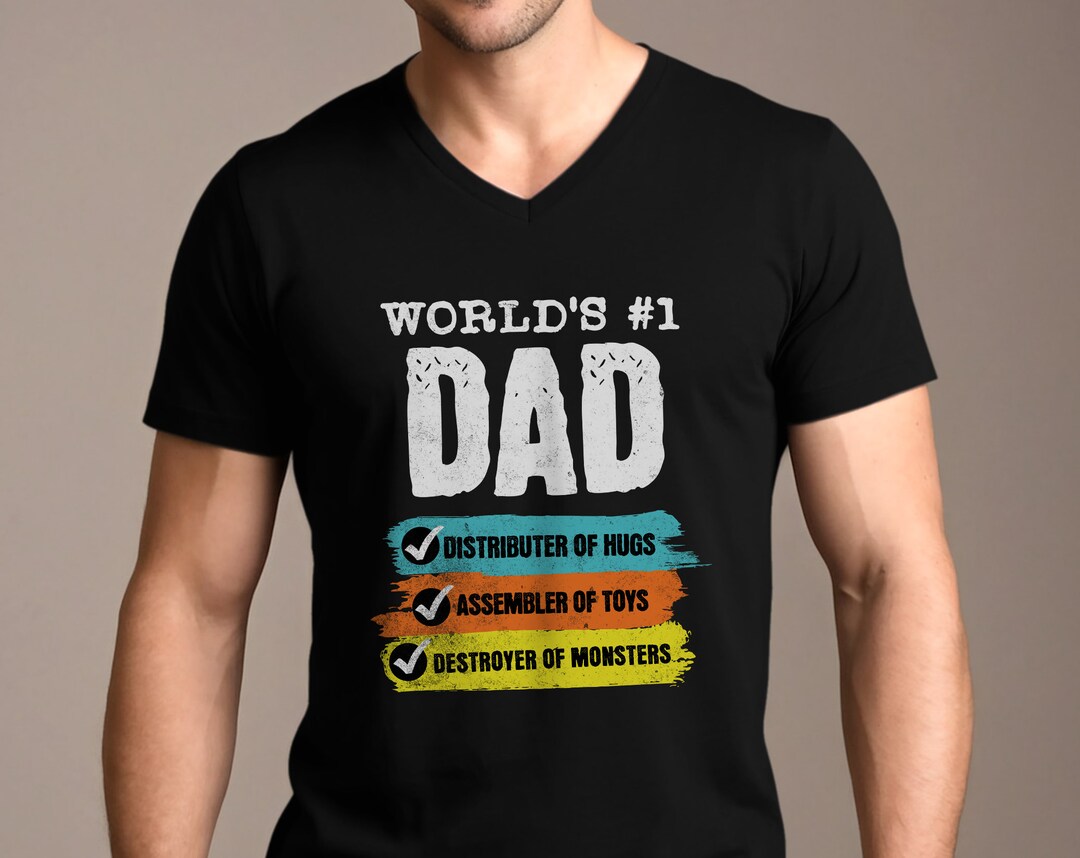 Funny World's 1 Dad Acronym Shirt, Funny Shirt for Fathers, World's ...