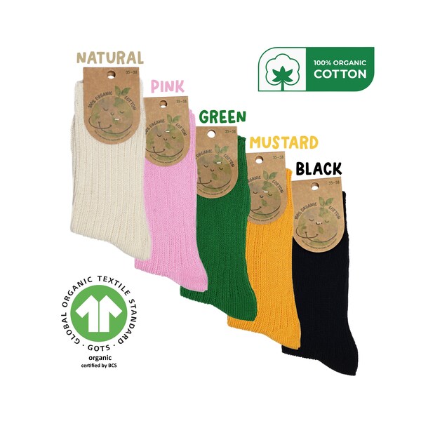 100% Cotton Socks Women - Etsy