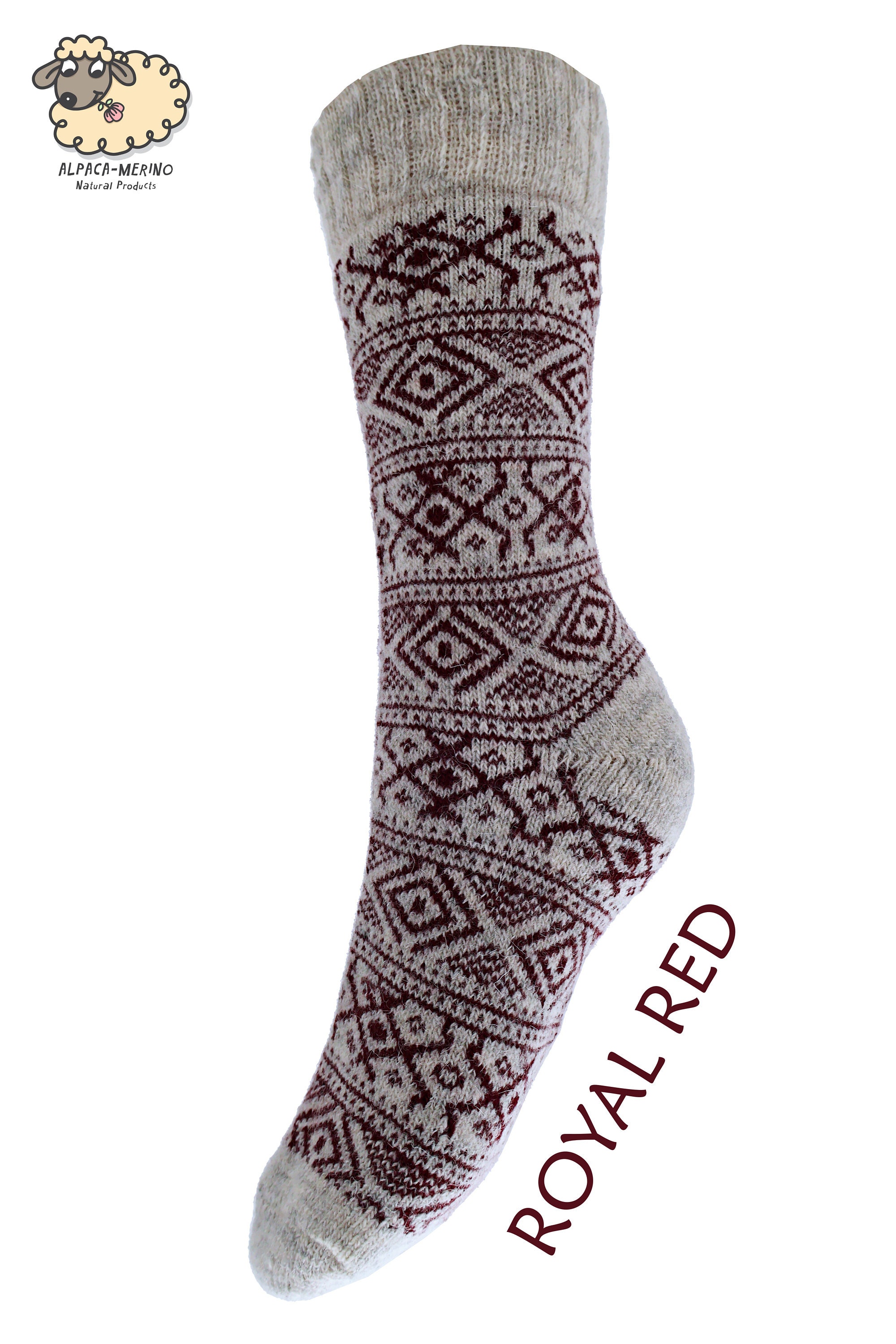 Traditional Scandinavian Wool Socks Unisex Thermal Wool Socks Men Socks ...