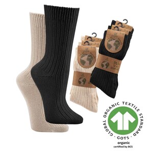 Pure Organic Cotton Socks 100% Organic Cotton GOTS Certificate BIO ...