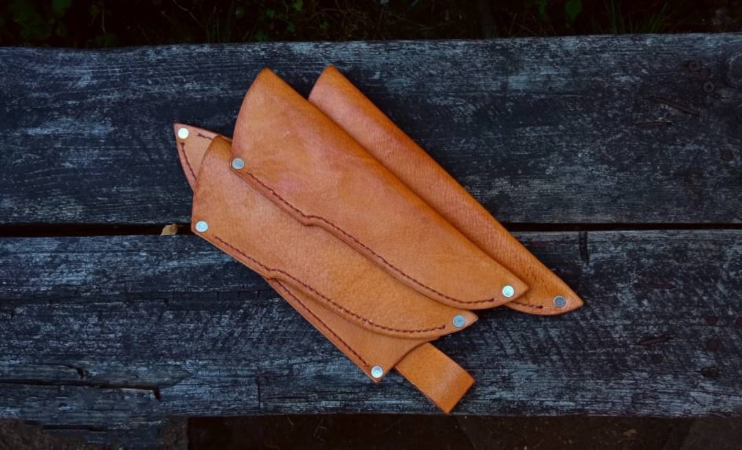 Leather Scabbard Skin Scabbard for Knives Bushcraft Handmade - Etsy