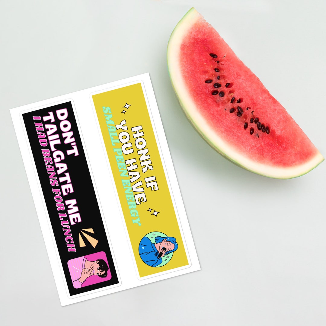 Unhinged Bumper Stickers Sheet - Etsy