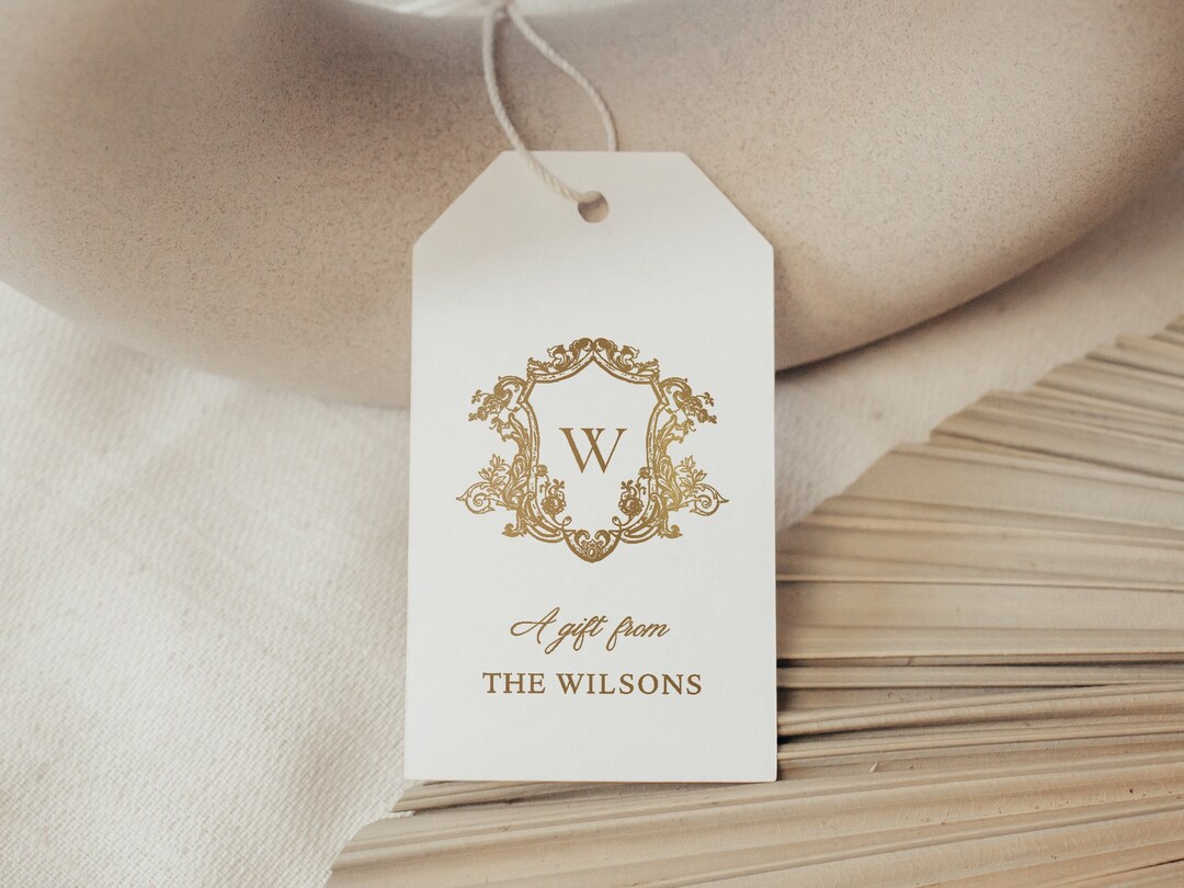 PRINTED Personalized Gold Foil Gift Tags | Custom Gift Tags ...