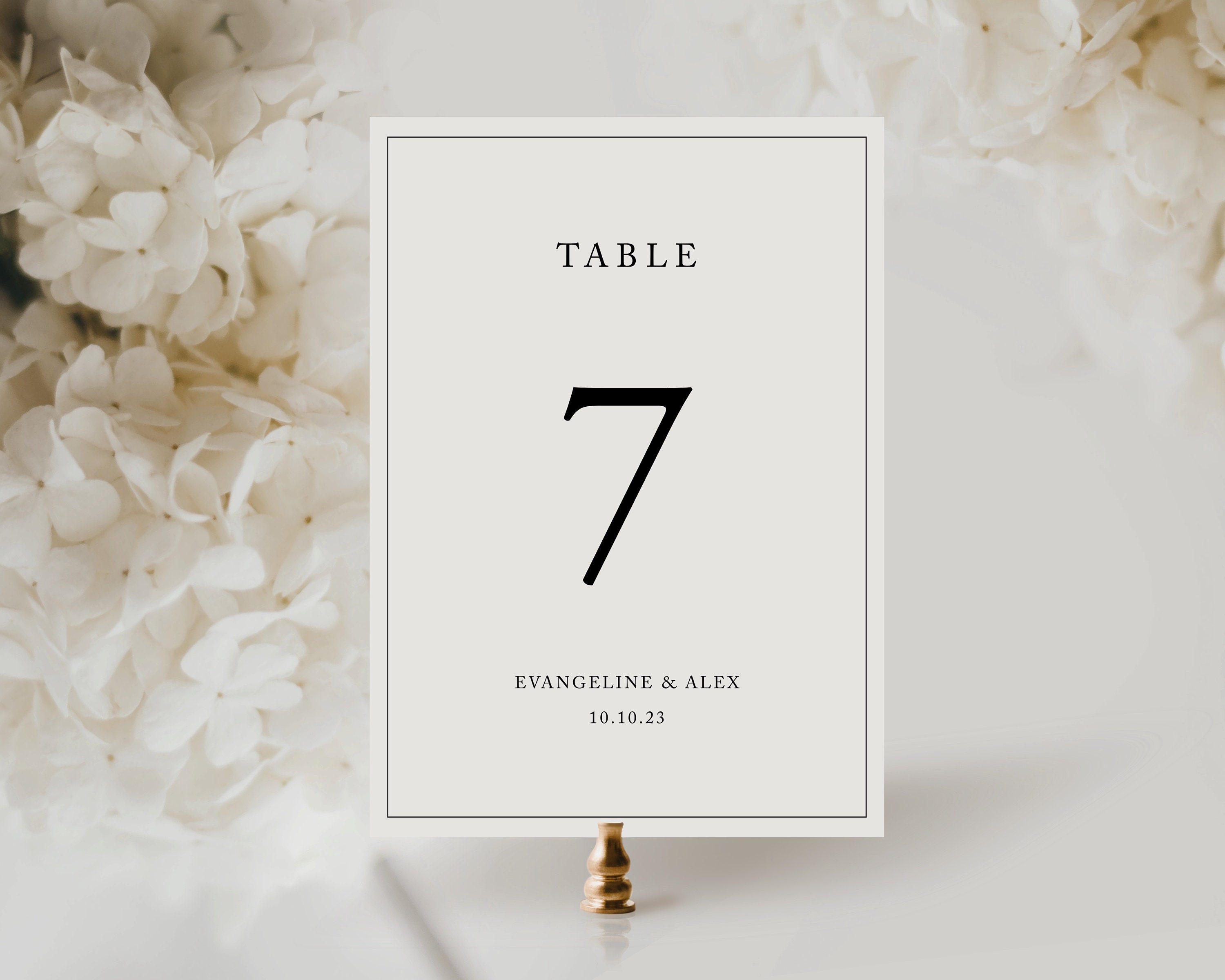 Simple Table Number Signs / Wedding Reception Table Numbers - Etsy