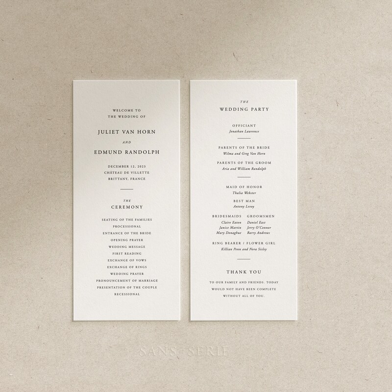Wedding Programs - Etsy
