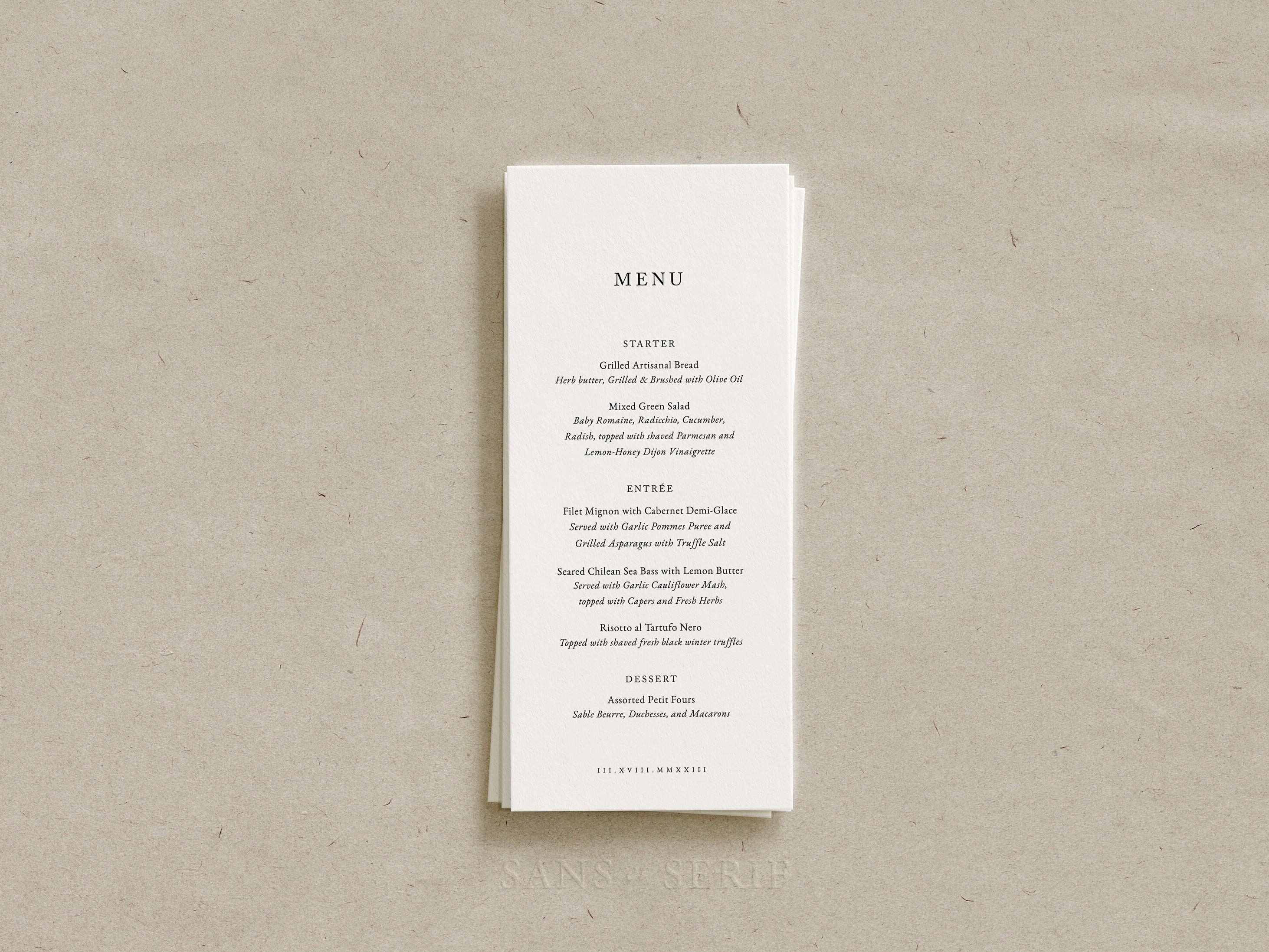 Printable Wedding Menu Name Place Card Template Minimalist - Etsy