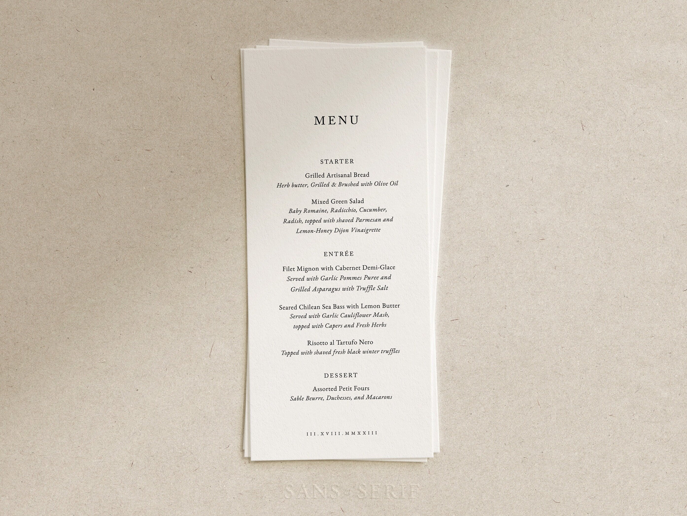 Printable Wedding Menu Name Place Card Template Minimalist - Etsy