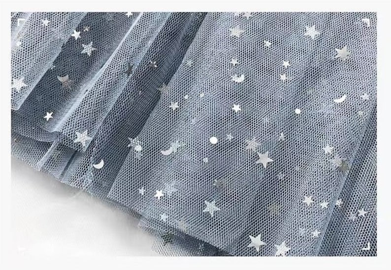 5 Colorscelestial Long Tulle Skirt Star Moon Embellished - Etsy