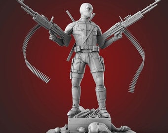 3d Printed Deadpool Bust - Etsy