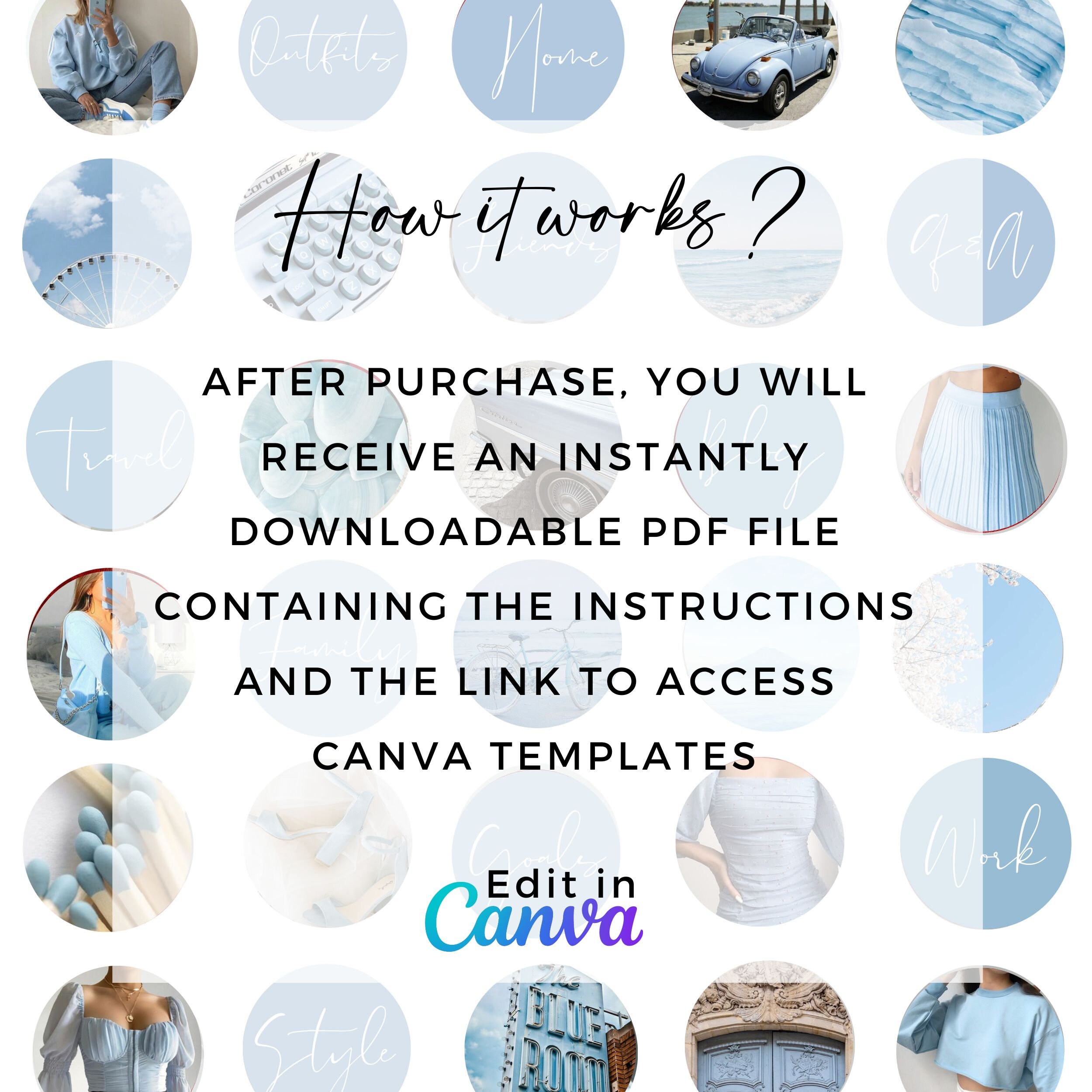 30 Blue Instagram Highlight Covers | Highlight Instagram | Instagram ...