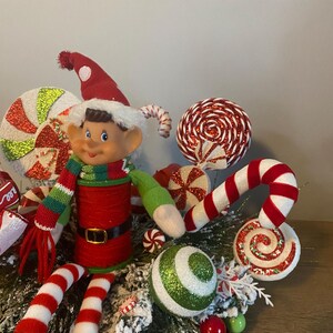 Christmas Arrangement, Holiday Decor, Table Decor, Christmas Elf ...