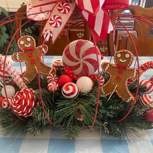 Gingerbread Christmas Centerpiece, Gingerbread, Gingerbread Decor ...
