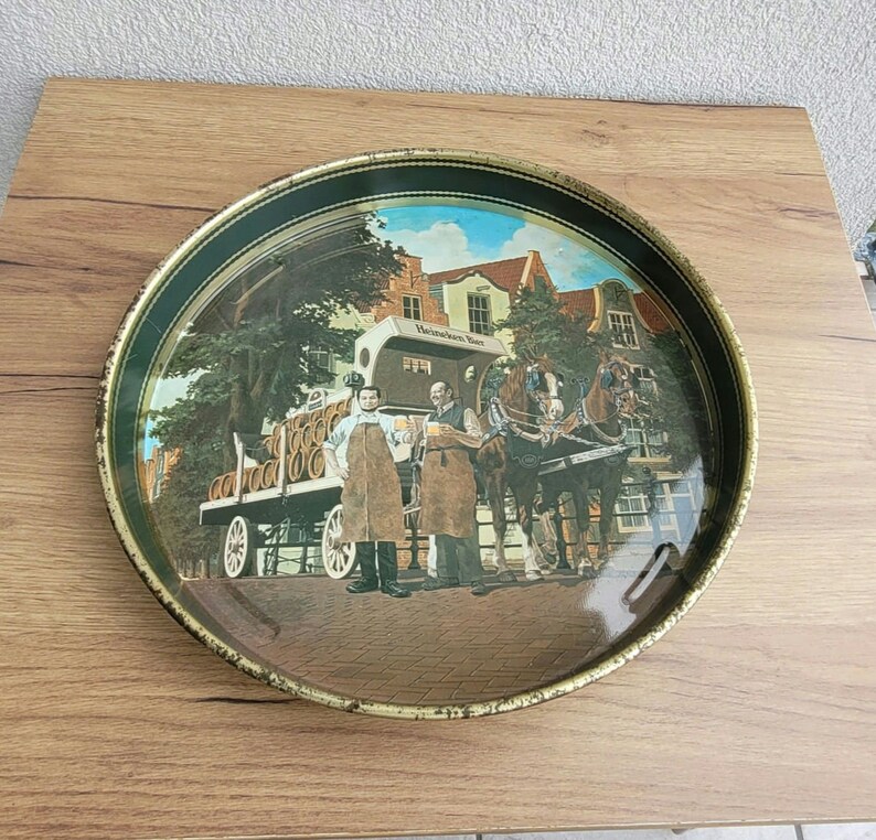 Vintage Heineken Beer Tray. Old Beer Tray. Beer Tray at Bar. Beer ...