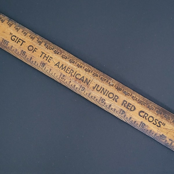 Vintage Wooden Ruler - Etsy
