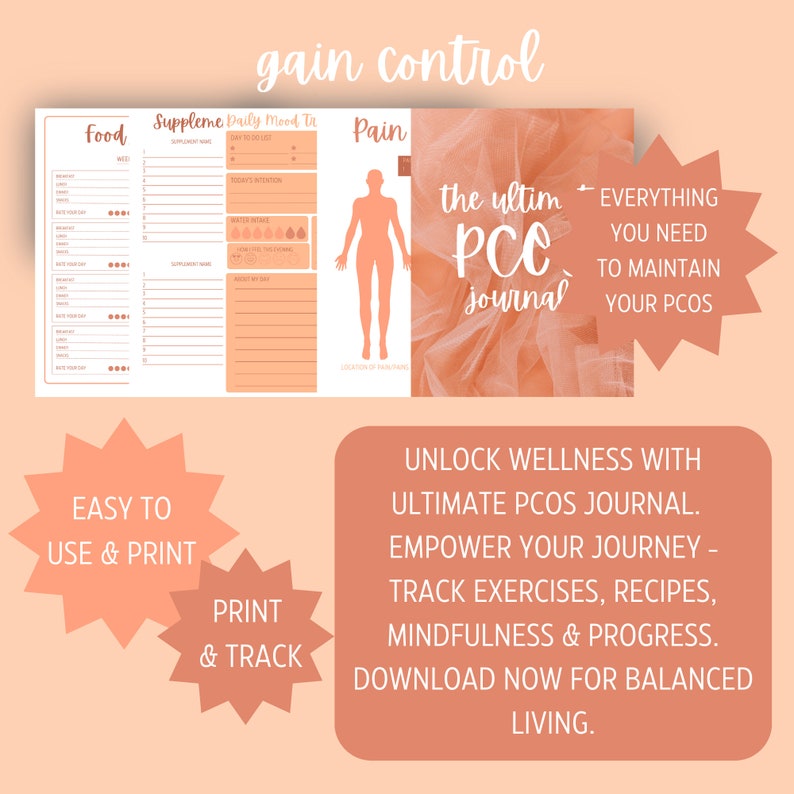 The Ultimate PCOS Journal Printable L PCOS Planner L Pcos Tracker L ...