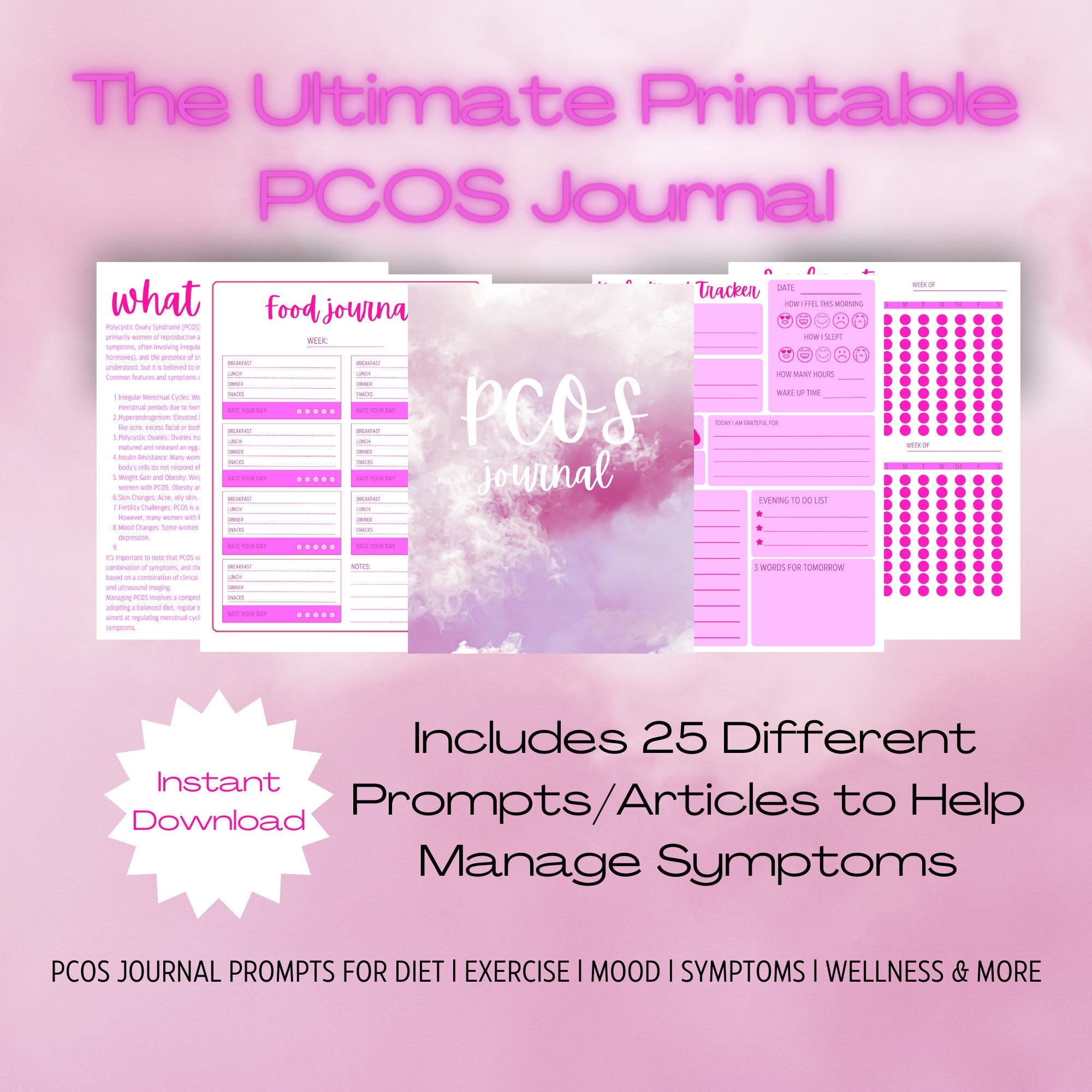 The Ultimate PCOS Journal Printable L PCOS Planner L Pcos Tracker L ...
