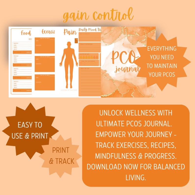 The Ultimate PCOS Journal Printable L PCOS Planner L Pcos Tracker L ...