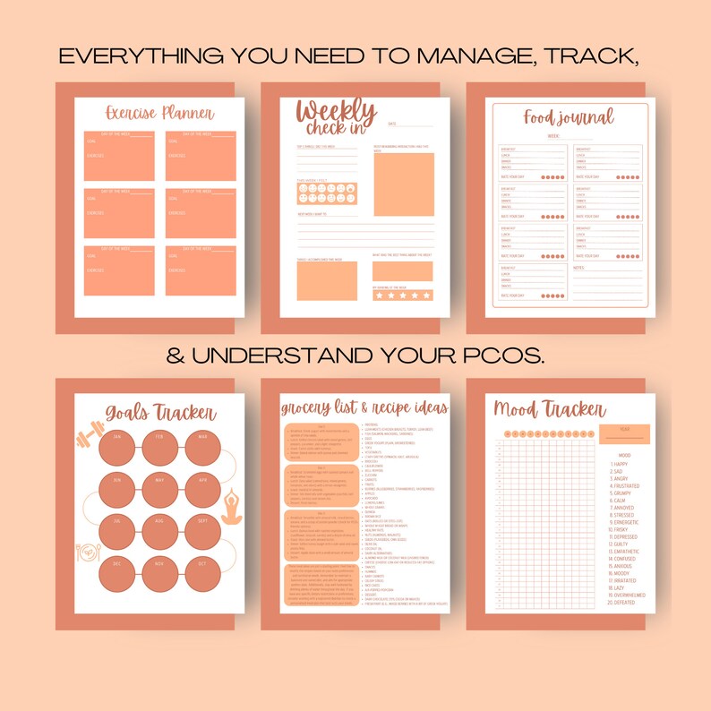 The Ultimate PCOS Journal Printable L PCOS Planner L Pcos Tracker L ...