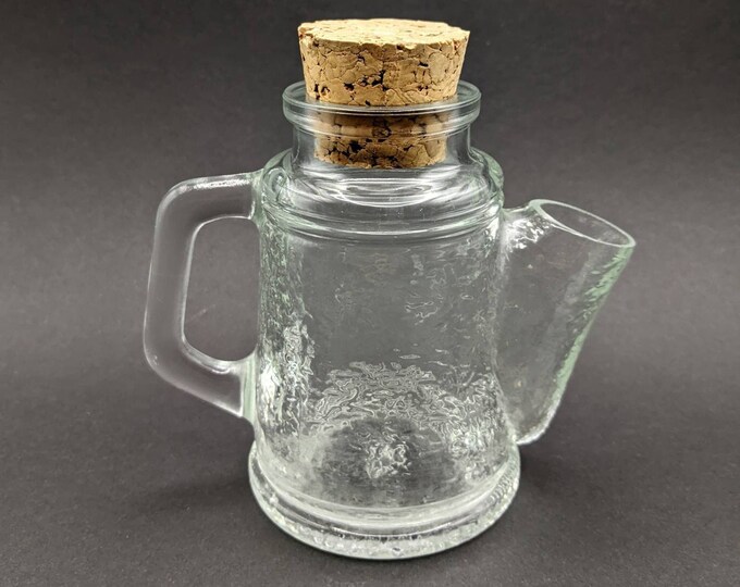German WMF Glass and Cork Nut Dispenser Model No. 2, 1970's Quirky Nut ...
