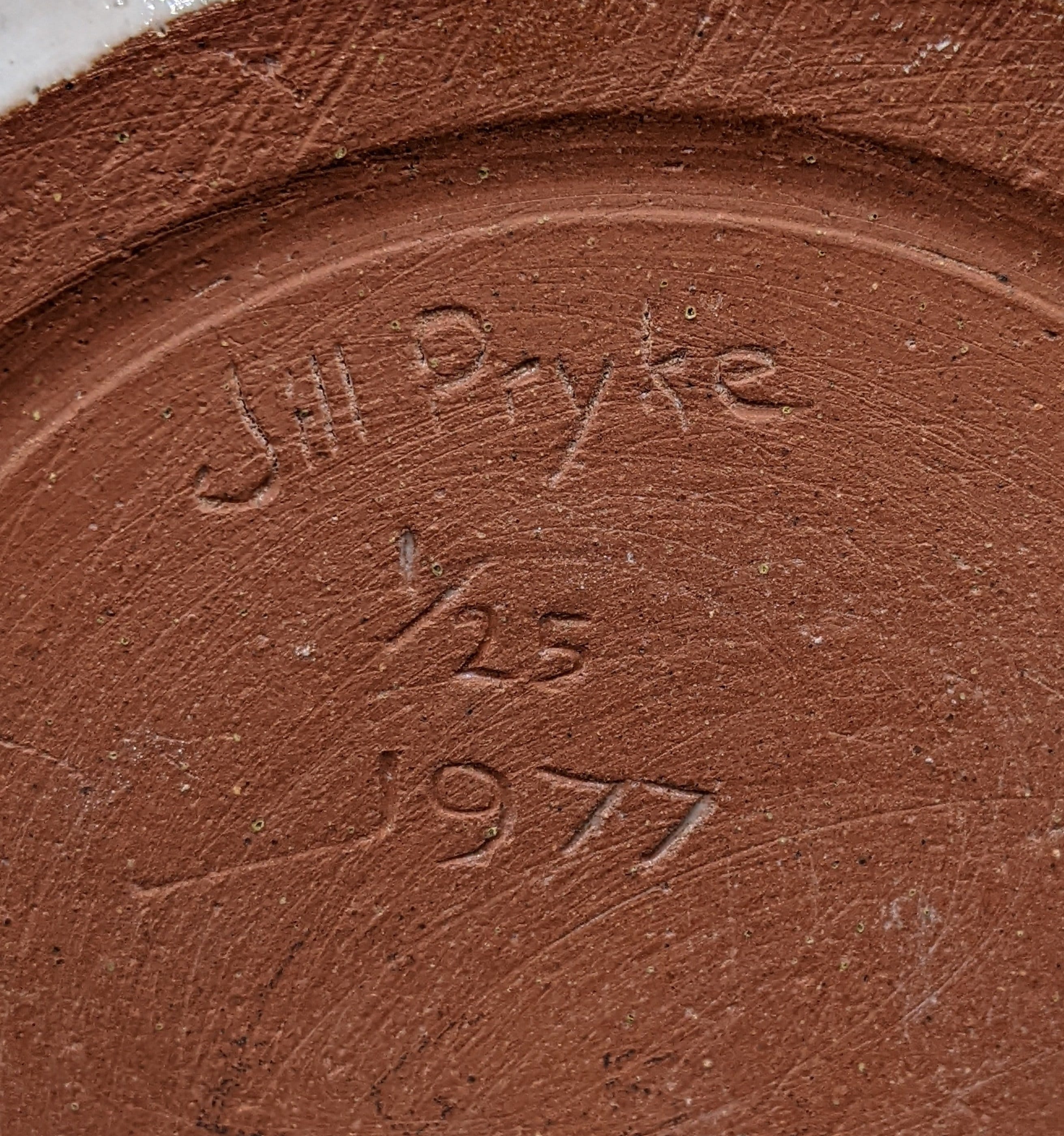 Vintage 'jill Pryke' Signed Pottery Plate 25 Years - Etsy