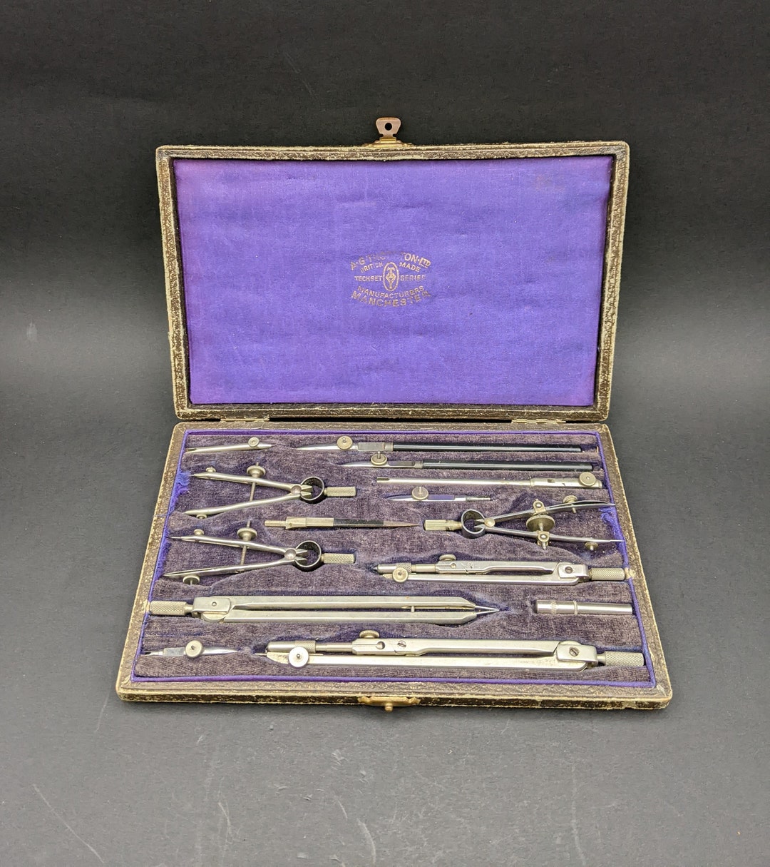 Early 1900's A.G.THORNTON Ltd Manchester Techset, 14 Piece Precision ...