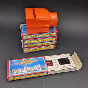 1960's HONG KONG Mounted Colour Slides 35mm and Viewer, 5 Boxes X 20 ...