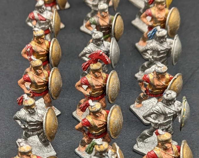 Vintage Lead Roman Soldiers X 47, Assorted Painted and Unpainted Lead ...