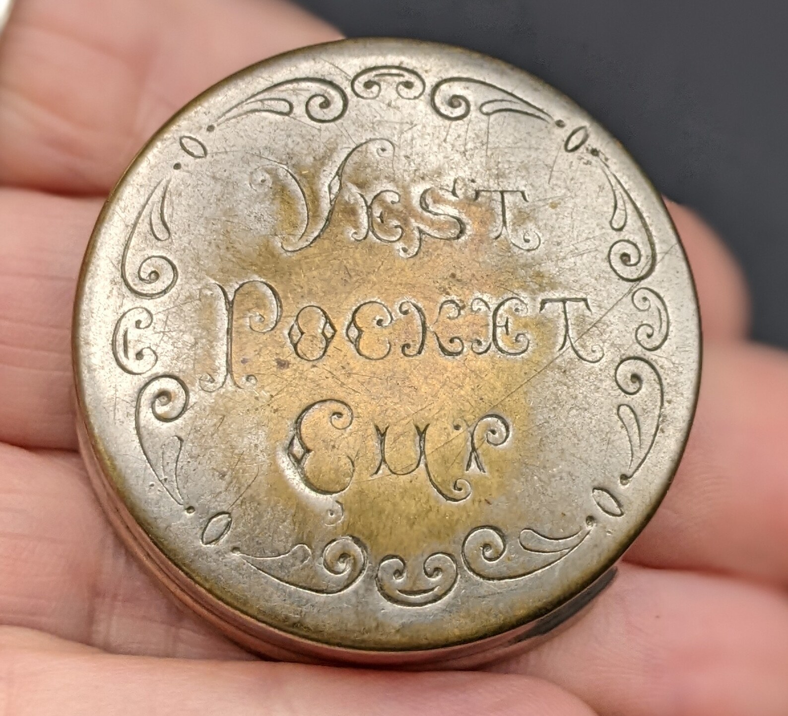 Antique WW1 American Serviceman's 'vest Pocket Cup', Collapsible Plated ...