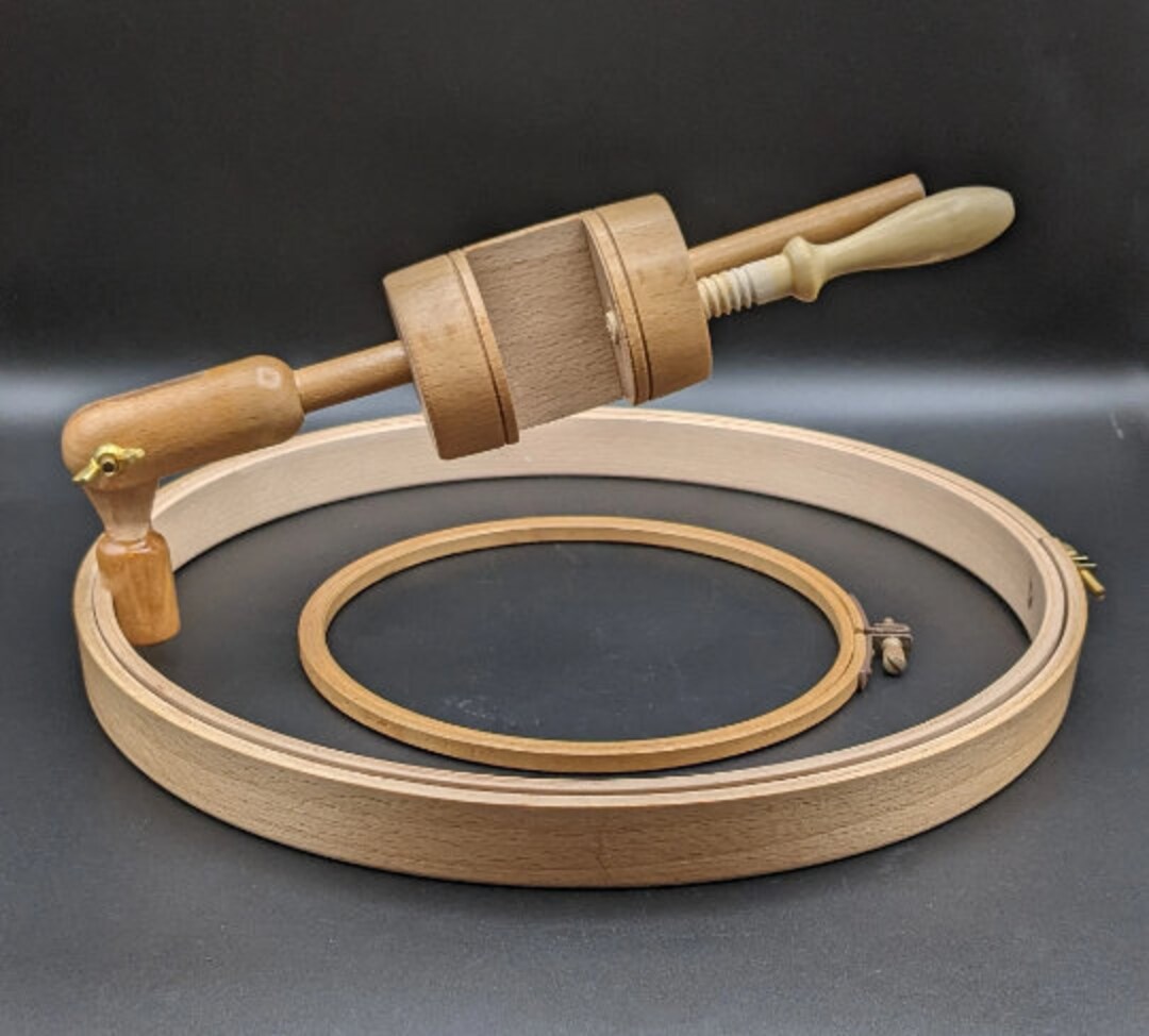 Table Clamp Embroidery Hoop, Vintage Wooden Adjustable Embroidery Frame ...