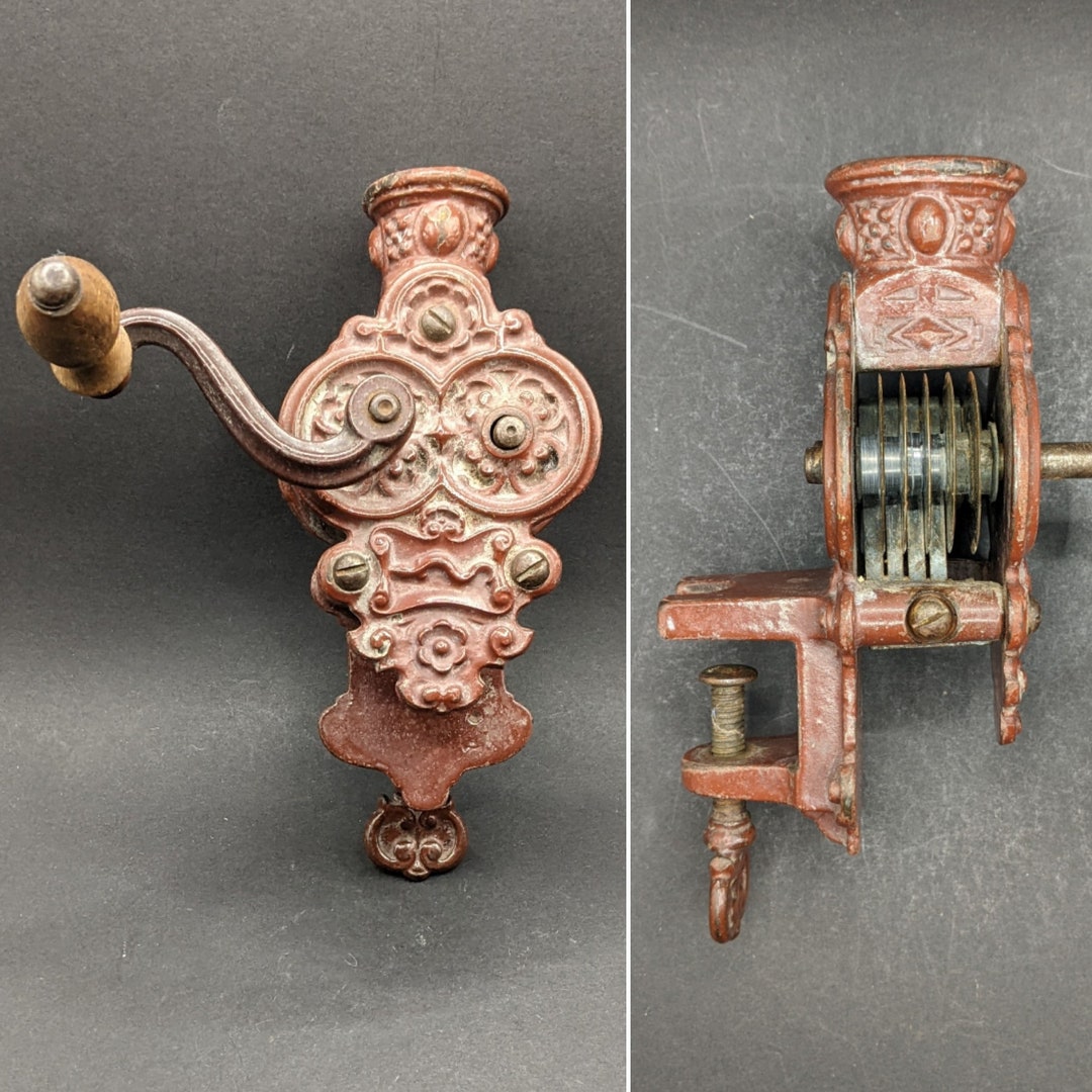 Antique German Cast Iron Bean Slicer, Late 19th Century Table Mounted ...