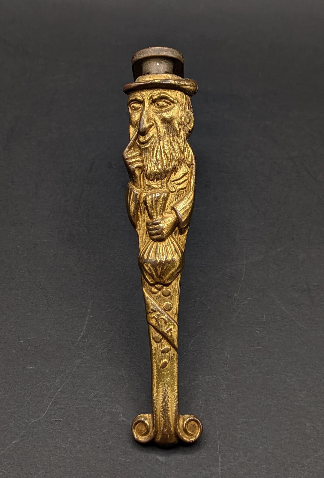 Vintage Brass Whimsical Character Door Knocker, Small Fagin Door ...
