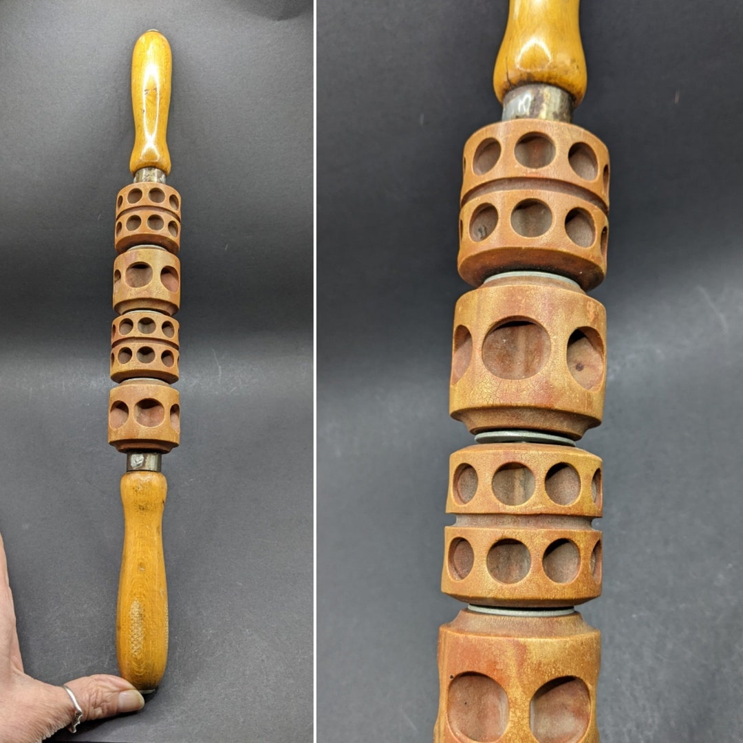 Antique German Wooden Massage Roller, Massage 'punkt Roller' for ...