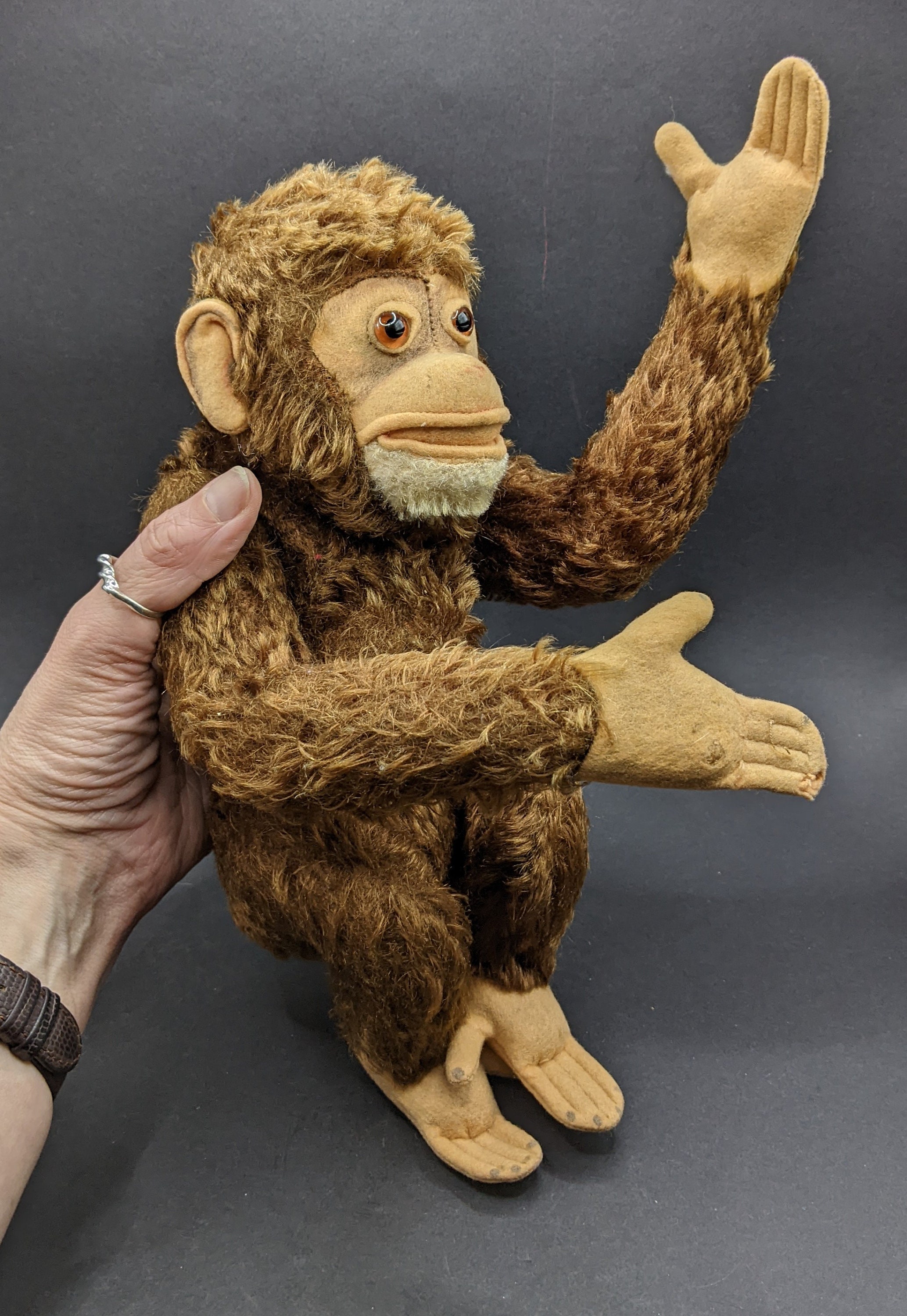 STEIFF JOCKO Monkey 1950's German Sitting Mohair - Etsy UK
