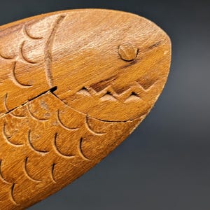 Wooden Folk Art Fish Nutcrackers, Vintage Handcarved Rustic Nutcrackers ...