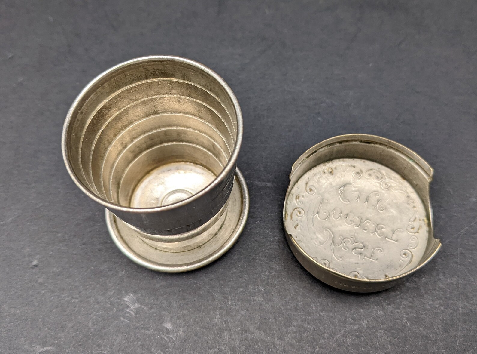 Antique WW1 American Serviceman's 'vest Pocket Cup', Collapsible Plated ...