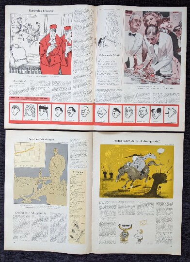 SIMPLICISSIMUS, 10 Copies Iconic Satirical German Magazine, Illustrated ...