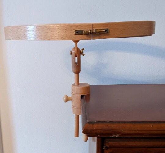 Table Clamp Embroidery Hoop Vintage Wooden Adjustable - Etsy
