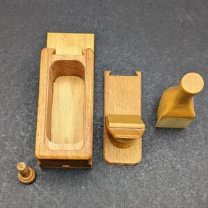 Vintage Woodworking Plane Snuff Box/puzzle Box, German Tobacciana ...