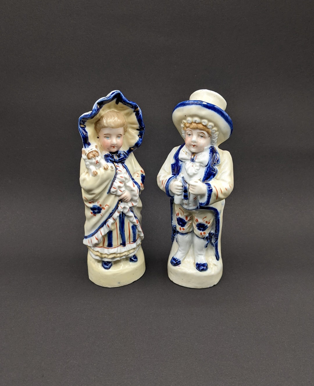 1900's German Bisque Figurine Pair Charming Couple - Etsy