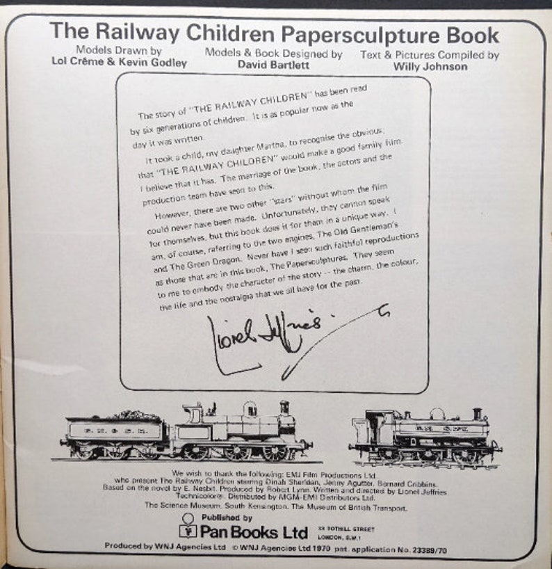 Rare 1970 'the Railway Children Paper Cut-out Sculpture - Etsy