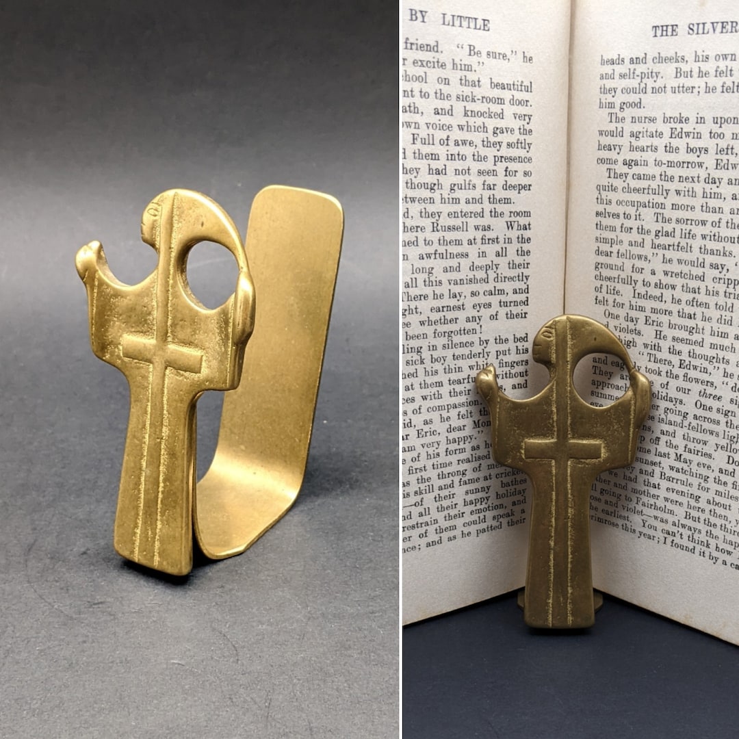 Vintage German 'muenchener Kindl' Bible Page Keeper, Brass Munich Monk ...