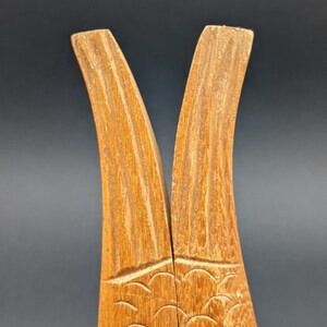 Wooden Folk Art Fish Nutcrackers, Vintage Handcarved Rustic Nutcrackers ...