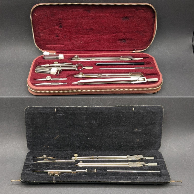 German Draftsman Technical Instruments Sets, Architectural Drafting ...