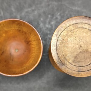 Antique TREEN Egg Cup and Timer, Collectible Treenware, Wooden ...